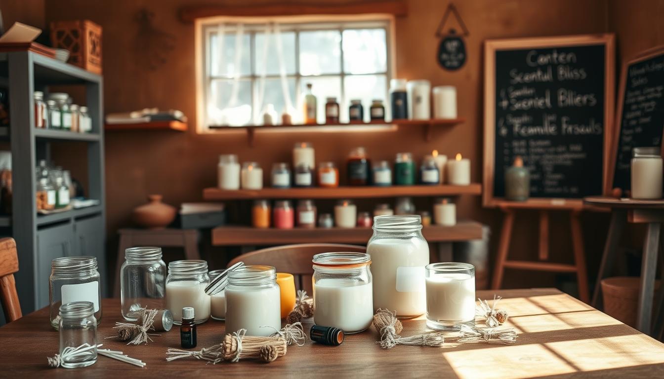Make Scented Candles with Flowers and Natural Herbs