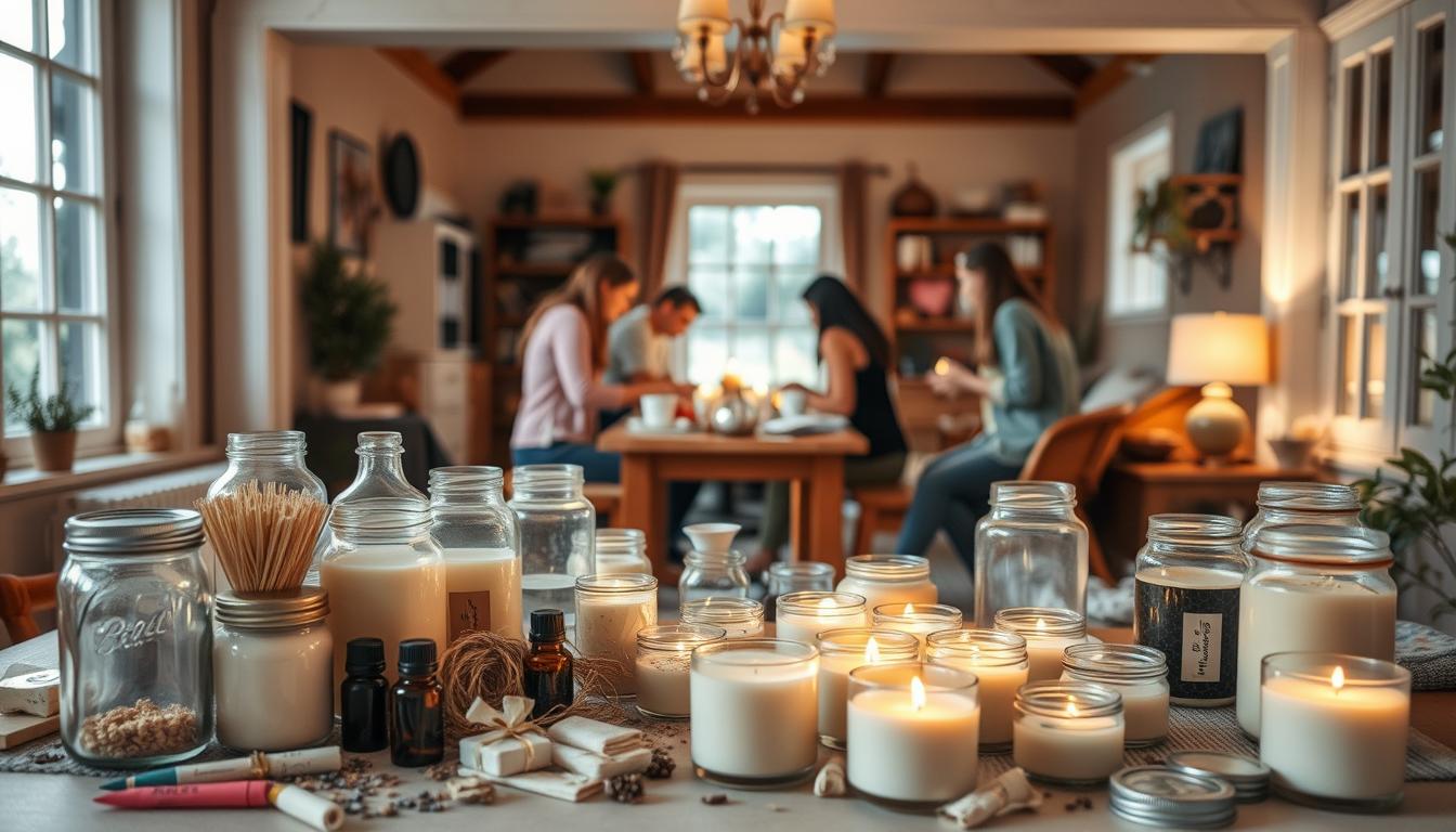 DIY Vanilla Scented Candles