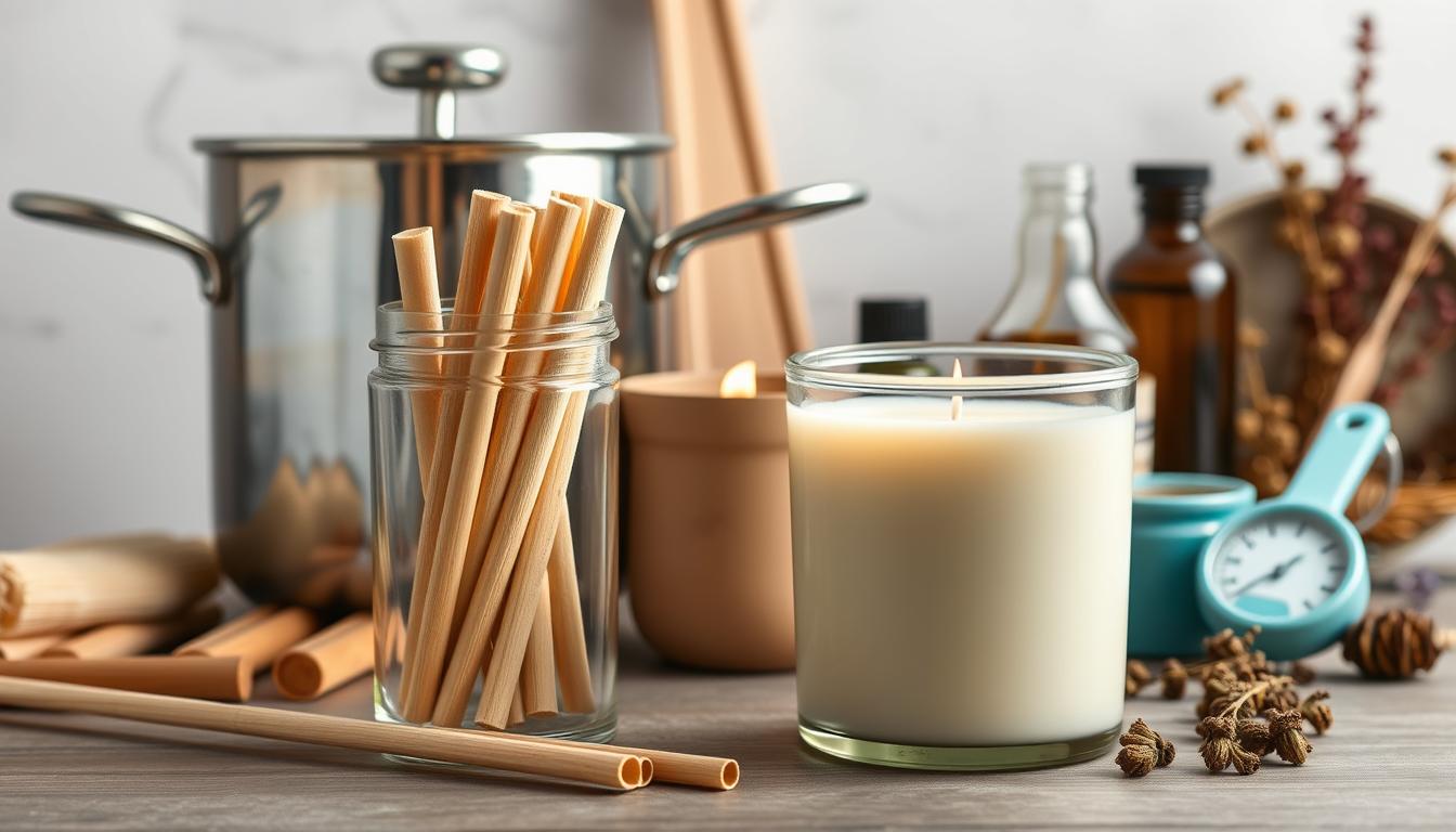 Make Scented Candles with Flowers and Natural Herbs
